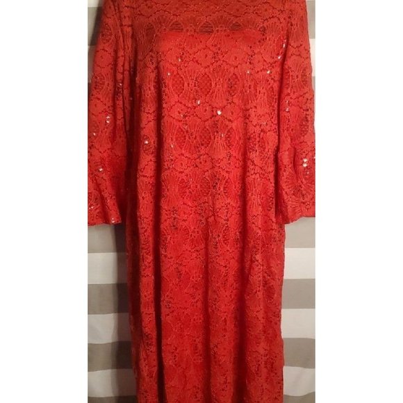 Ronni Nicole | Tops | Rn Studio By Ronni Nicole Red Sequin Bell Sleeve ...